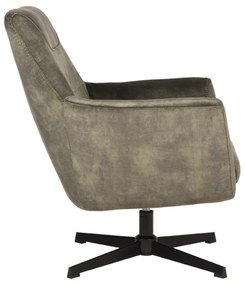 LABEL51 Sametové křeslo TOBY zelené CM-55.001