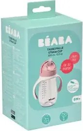Beaba Hrnek s brčkem 300ml Old Pink
