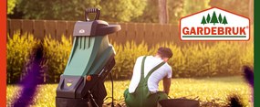 Drtič větví 2400W s 2 sběrné vaky je 50L