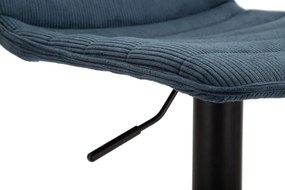 Designová barová otočná židle Camaxtli modrá
