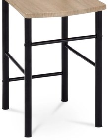 Němý sluha - židle 81870 BK černý kov, přírodní sedák