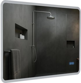 Koupelnové zrcadlo Jericho 70x100 s Bluetooth – čiré sklo