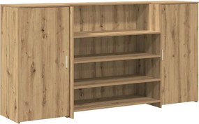 Recepční stůl dub artisan 200x50x103,5 cm kompozitní dřevo 3324186