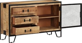 Příborník 100 x 31 x 60 cm masivní hrubé mangovníkové dřevo 285894