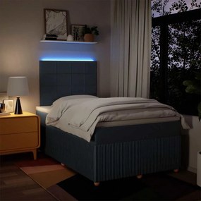 Box spring postel s matrací černá 120x190 cm textil 3294301