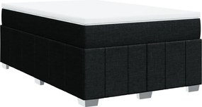 Box spring postel s matrací černá 120x190 cm textil 3285458