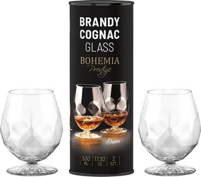 BOHEMIA PRESTIGE DESIRE SKLENICE NA KOŇAK V TUBĚ 530 ML SADA 2KS