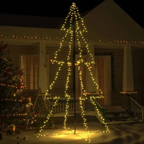 328591 vidaXL Vánoční stromek kužel 360 LED diod dovnitř i ven 143 x 250 cm
