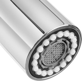Invena Terra, kuchyňská baterie s elastickým ramenem, černá-chrom, INV-BZ-54-L04-D