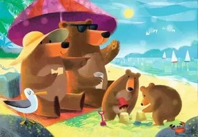 Ravensburger Puzzle: Medvědí rodinka na výletě / 2x24/ od 4 let