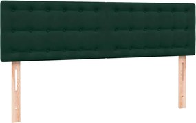 Box spring postel s matrací tmavě zelená 160x220 cm samet 3318498