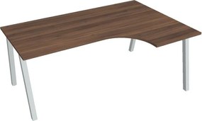 Kancelářský stůl Ergo levý Hobis UEA 180060L, deskaakát, černá černá