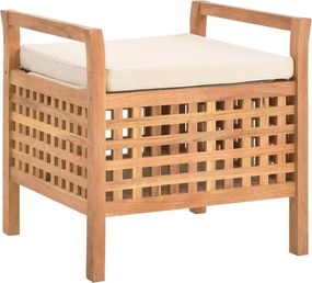 vidaXL Úložná lavice 49 x 48 x 49 cm masivní ořechové dřevo [247609]