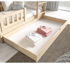Jednolůžko dětská postel LENA | 80x190 cm | s roštem | přírodní | UNI PROVEDENÍ