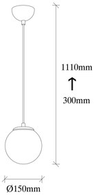 OPVIQ Závěsné osvětlení UZUM 15 cm 892OPV1470