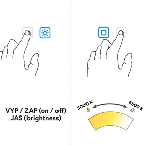 Nimco LED zrcadlo 1000x700 se dvěma dotykovými senzory - ZP 17004VX