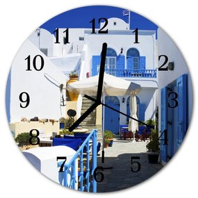 Skleněné hodiny kulaté Řecko