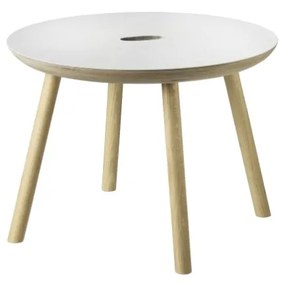 Konferenční stolek Gesja z dubového dřeva Barva dřeva:: bílá, Šířka stolu:: 55cm