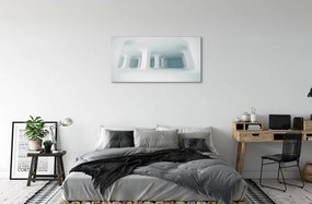 Obrazy na plátně Bílá 3d podpora 125x50 cm