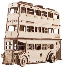 Ugears 3D dřevěné mechanické puzzle Harry Potter Rytířský autobus