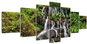 Obraz vodopádů v tropickém lese (210x100 cm)