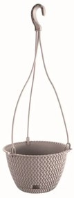 PROSPERPLAST Závěsný květináč - SPLOFY ROUND W Průměr: 23 cm, Barva: mocca