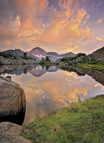 Fototapeta 4-dílná / Fototapety (184 x 254cm) na zeď Komar Alpenglühen 4-734