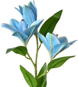 Velká umělá květina modrá lilie – 71 cm