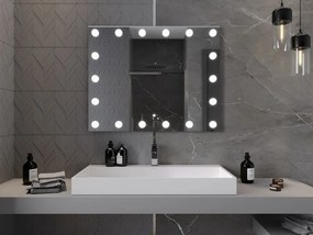 Mexen Dona, LED koupelnové zrcadlo s podsvícením 100 x 80 cm, 6000K, ochrana proti zamlžování, 9818-100-080-611-00