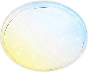 Stropní LED svítidlo BRILONER Star A průměr 48cm 19,5W stmívatelné dálkovým ovladačem CCT bílé 3869016