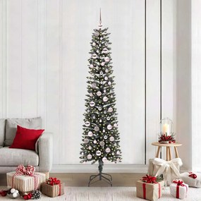 Umělý vánoční stromeček Zelená 210 cm PVC, plast a ocel 3395954