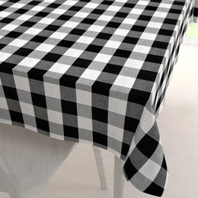Biante Bavlněný obdélníkový ubrus Olivia OL-004 Černo-bílá kostka velká 50x100 cm