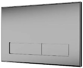Sanela Příslušenství - Dvojčinné splachovací tlačítko splachování WC, do rámu SLR 21, nerez SLW 54