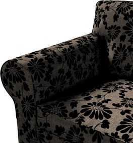 Potah na pohovku IKEA  Ektorp 3-místná, nerozkládací barva hnědá látka pletený vzor, vzorované