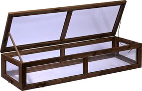 Dobar Nástavec pařeniště na vyvýšený záhon, tmavě hnědý. (117x40x24,5cm)