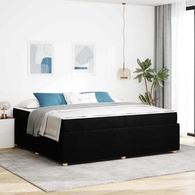 Rám postele Černá 200 x 200 cm textil 3398433