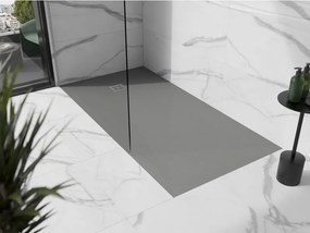 Mexen Stone+, obdélníková vanička z minerálního kompozitu 160 x 80 cm, šedá-betonová, 44168016