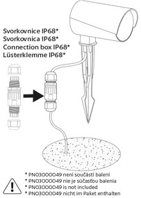 PANLUX Zahradní LED reflektor OKO EVO 14W, antracit