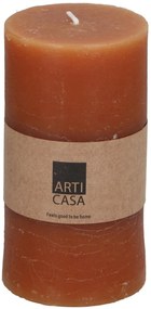 Sloupová svíčka Arti Casa, oranžová, 7 x 13 cm