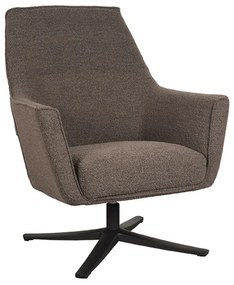 LABEL51 Křeslo TOD hnědé bouclé CM-55.011