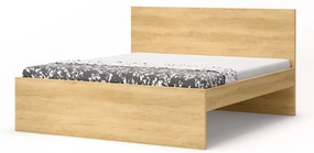 BMB Bruno postel - imitace dřeva Dekor: Dub Nebraska, Rozměr: 140 x 200 cm, Čelo: 105 cm
