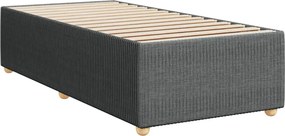 Rám postele bez matrace tmavě šedá 80 x 200 cm textil 3284894