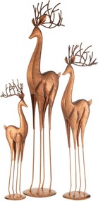 Měděná kovová dekorace jelen Deer S - 14*10*54 cm