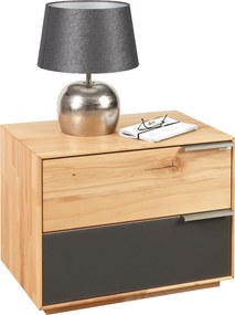 XXXLutz NOČNÍ STOLEK, divoký jádrový buk, antracitová, barvy buku, 60/45/40 cm Valnatura - 002054000501