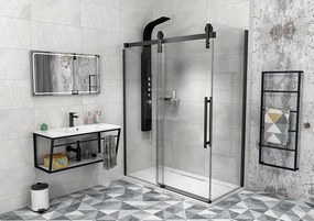 Gelco VOLCANO BLACK sprchové dveře 1200 mm, čiré sklo GV1412