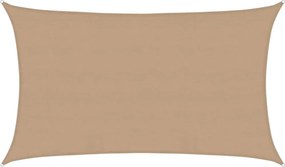 Stínící plachta 160 g/m² taupe 5 x 8 m HDPE 311413