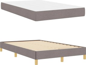 Postel s boxspringem Taupe 120 x 190 cm textil 3398553