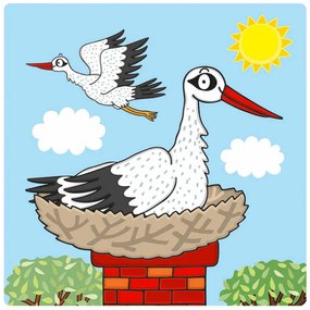 DINO Baby puzzle Kde žijí zvířátka 18x18cm skládačka 3v1 velké dílky dn325111