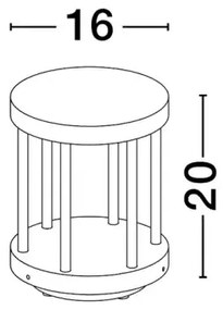 Venkovní lampa Nereus 20