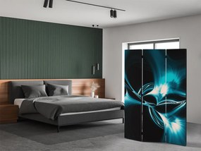 3D paraván černomodrá abstrakce z vesmíru Rozměr: 135 x 180 cm